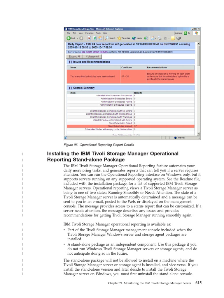 Configuring and Generating Regular Reports with IBM Tivoli Storage ...