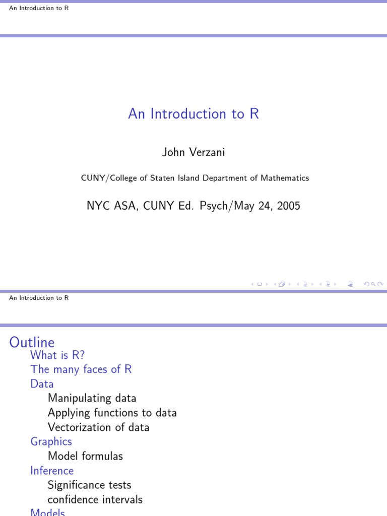 Introduction to R Programming Basics | PDF | R (Programming Language ...