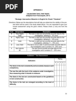Validation Form | PDF | Questionnaire | Bias