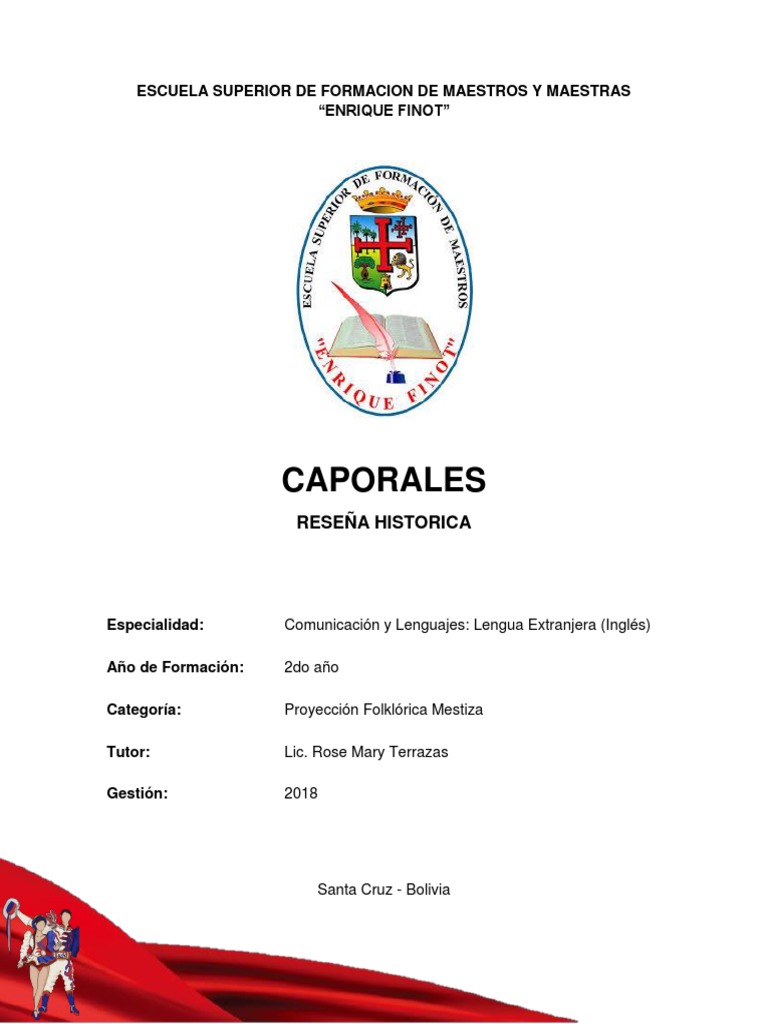 Historia De La Danza De Los Caporales Pdf Bailes Ropa