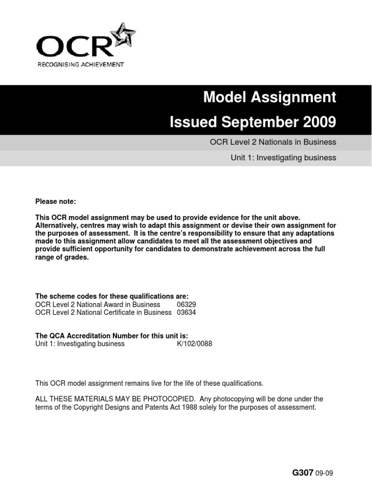 Unit 1 Model Assignment | PDF | Competition | Organizational Structure