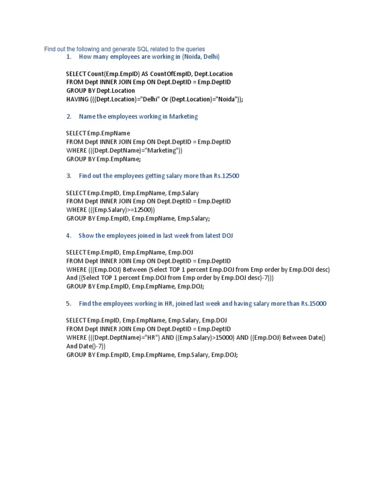 Practical Assignment1 - SQL Queries | PDF