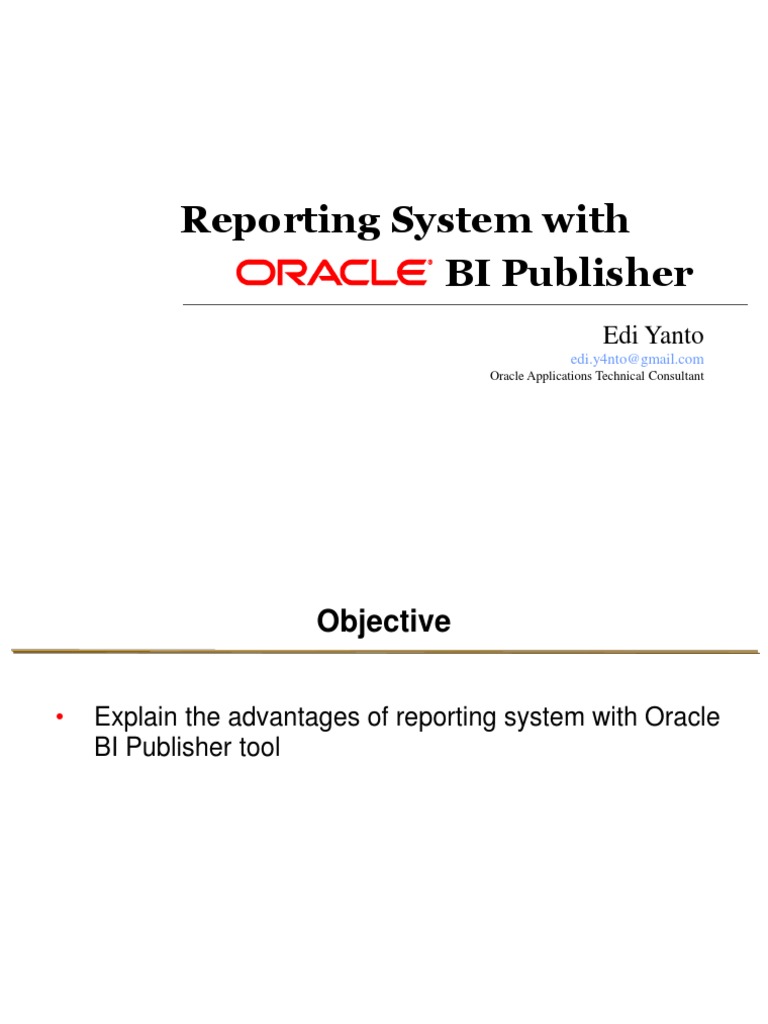 Oracle BI Publisher PDF | PDF | Microsoft Word | Xml