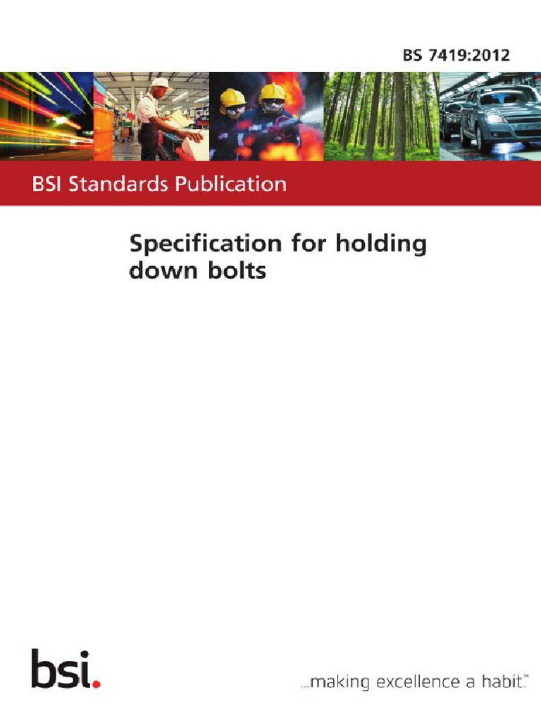 Code For Anchor Bolt | PDF