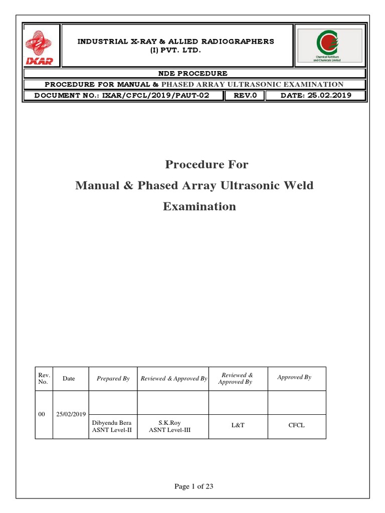 PAUT Procedure For Piping | PDF | Nondestructive Testing | Ultrasound