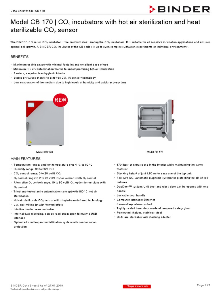 Data Sheet Model CB 170 en | PDF | Verification And Validation ...