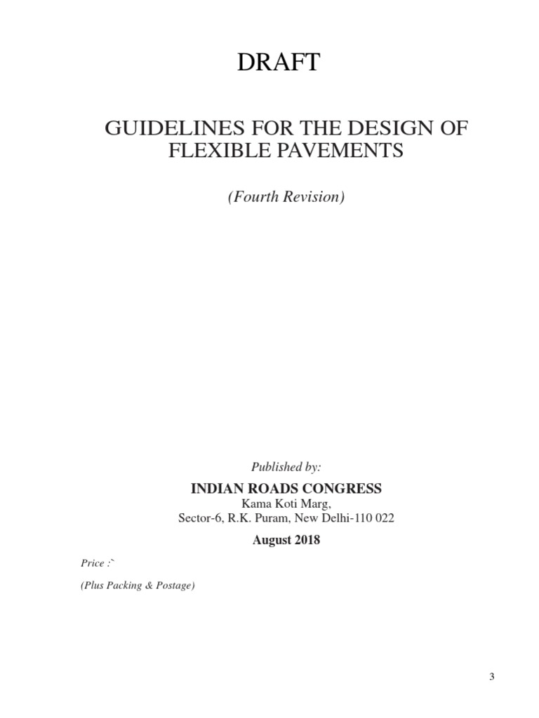 IRC 37: Flexible Pavement Design Guidelines | PDF | Road Surface ...
