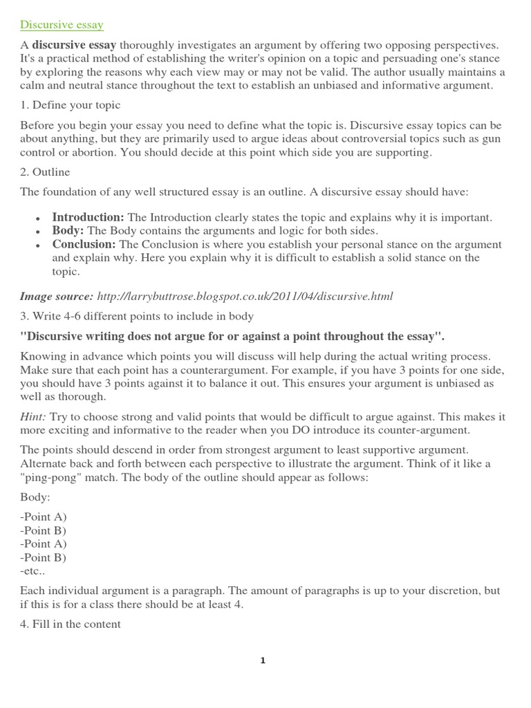 A Comprehensive Guide to Writing a Successful Discursive Essay | PDF | Essays | Argument