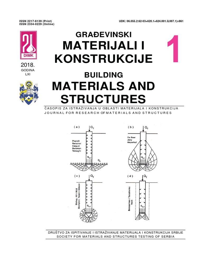 Materijali I Konstrukcije Materials and Structures: GRA Đevinski | PDF ...