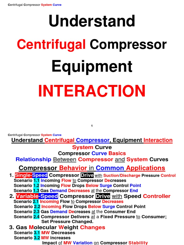 3-5 Copy of Centrifugal Compressor System Curve - MW | PDF | Pump ...