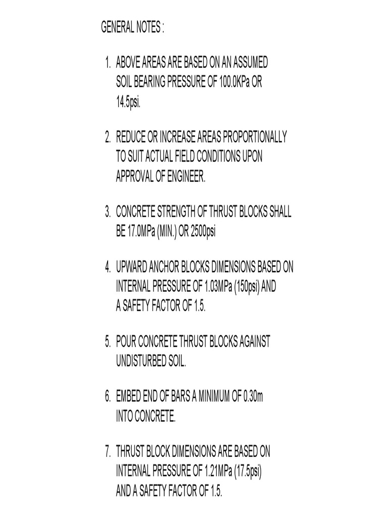 Plumbing General Notes PDF | PDF