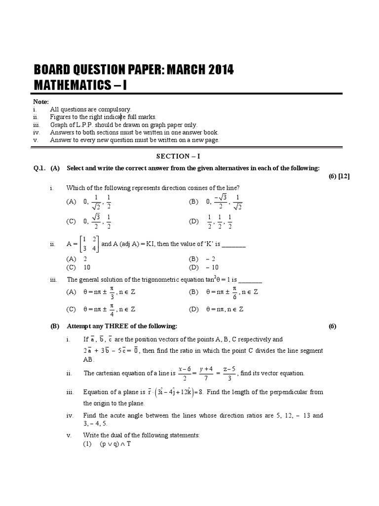 HSC Maths 2014 Part 1 | PDF | Trigonometric Functions | Plane (Geometry)