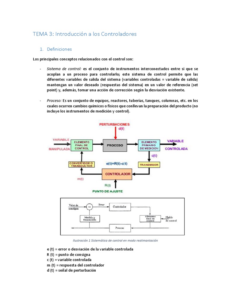 Tema 3 | PDF | Sistema de control | Integral