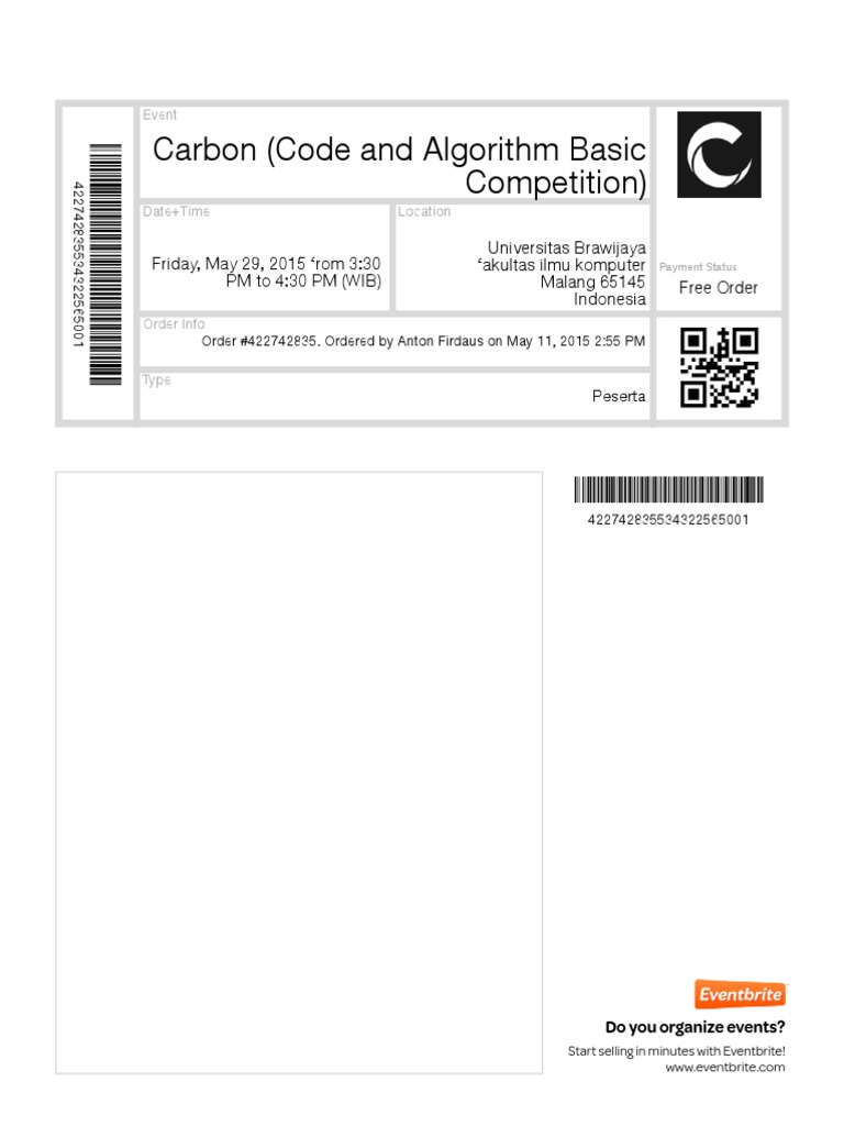 Carbon (Code and Algorithm Basic Competition) | PDF