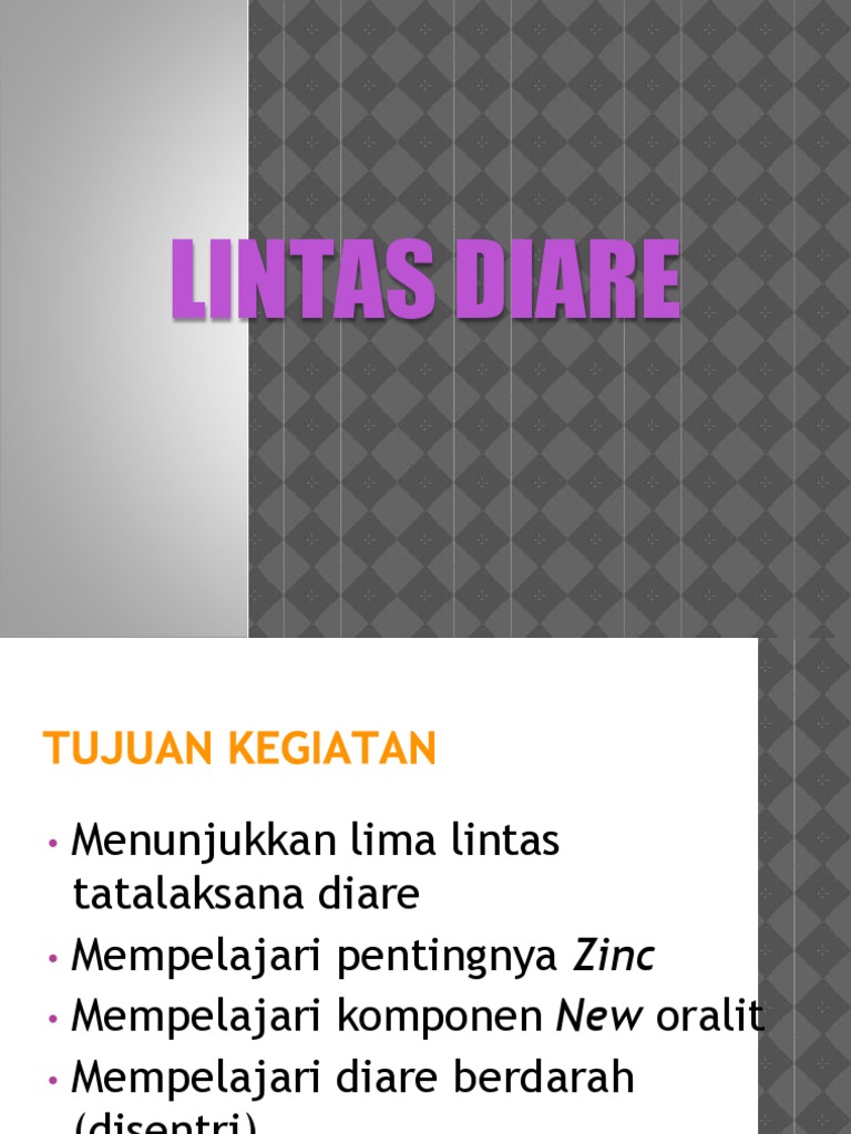 Lintas Diare 2017 | PDF