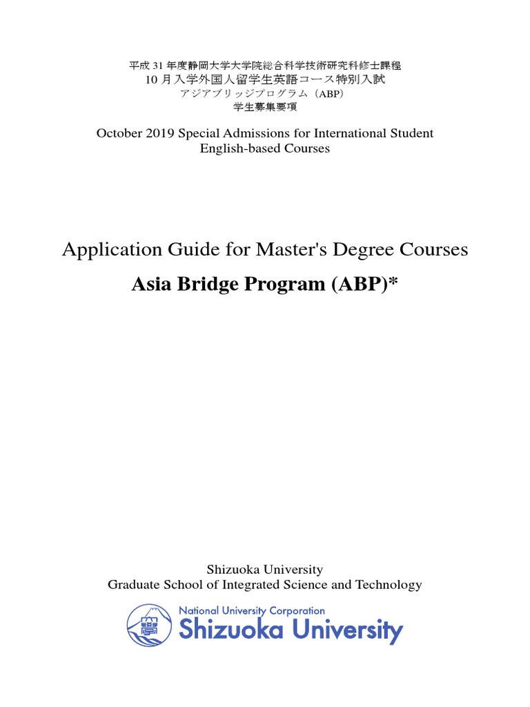 App Guide 2019 Abp | PDF | Engineering | Graduate School