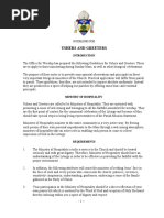 Usher Training Manual for Liturgical Service | PDF | Eucharist | Liturgy