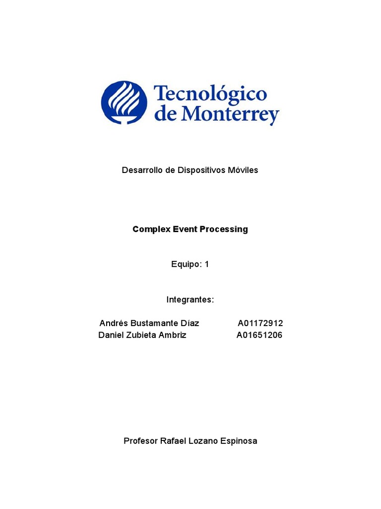 Complex Event Processing | PDF | Systems Theory | Information Science