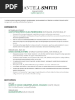 Desiree Ramirez Resume | PDF | School Counselor | Graduate School