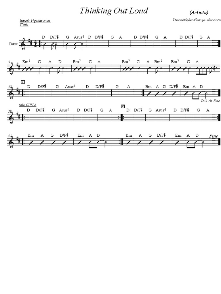 Thinking Out Loud | PDF