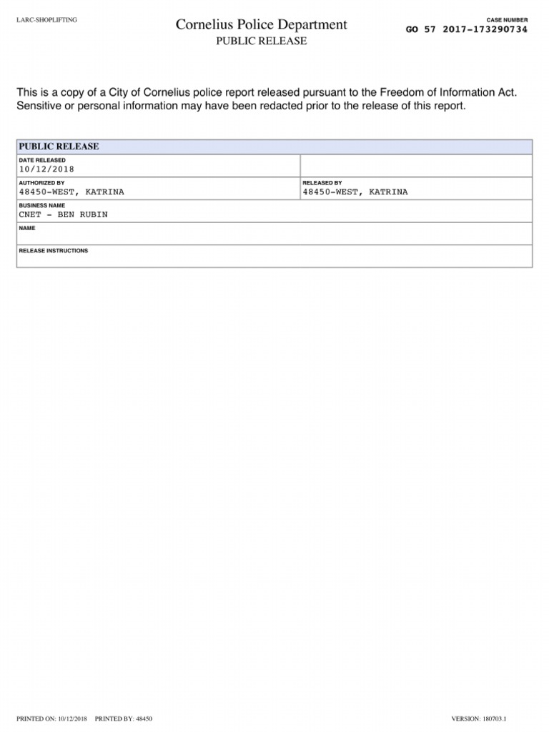 Wilco Farm Store Shoplifting Report, 2017 | PDF | Law Enforcement ...