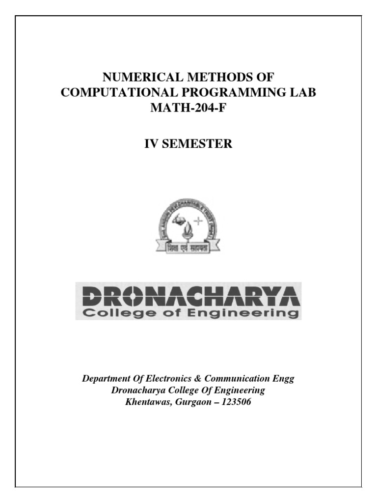 NL Lab Ivsem Ece | Download Free PDF | Numerical Analysis | Mathematics ... NL Lab Ivsem Ece | Download Free PDF | Numerical Analysis | Mathematics ...