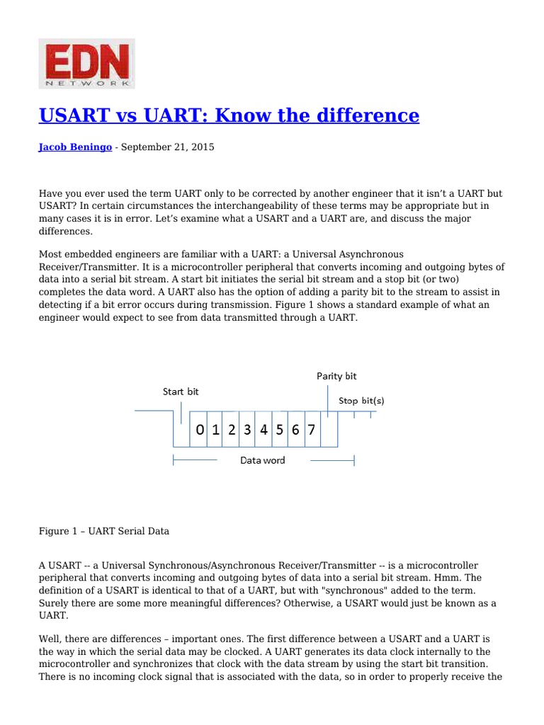 USART Vs UART Know The Difference | PDF | Electrical Engineering ... USART Vs UART Know The Difference | PDF | Electrical Engineering ...