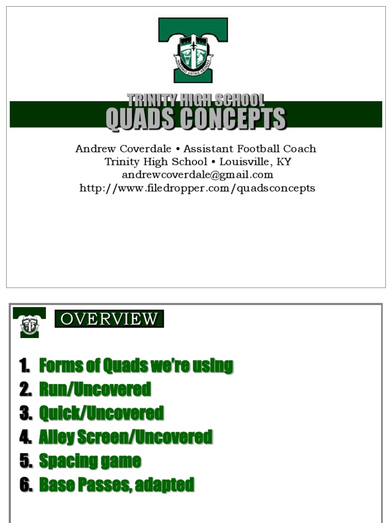 Quads Concepts | Download Free PDF | American Football Teams | National ...