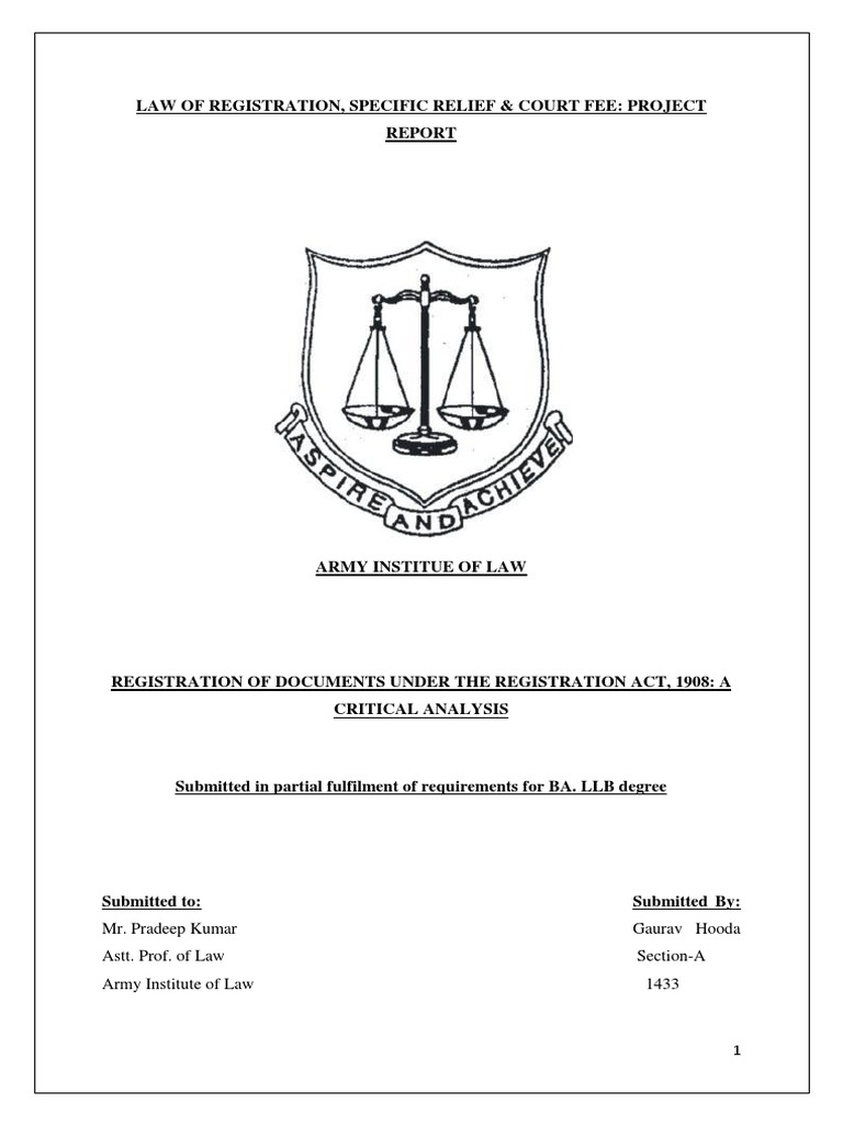 Law of Registration | PDF | Power Of Attorney | Deed