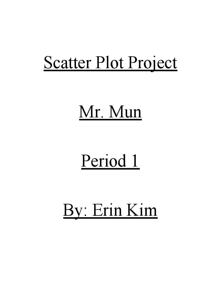Scatter Plot Project | PDF | Errors And Residuals | Linear Regression