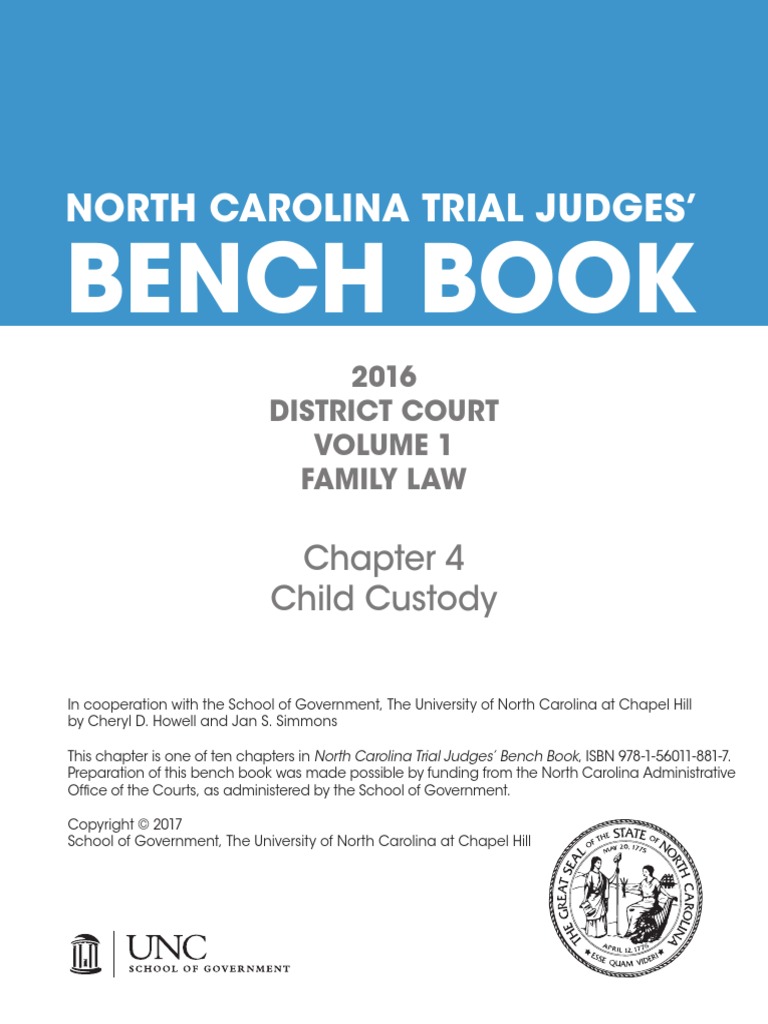 North Carolina Chapter-04 - Bench-Book - 2017-1 PDF | PDF | Child ...