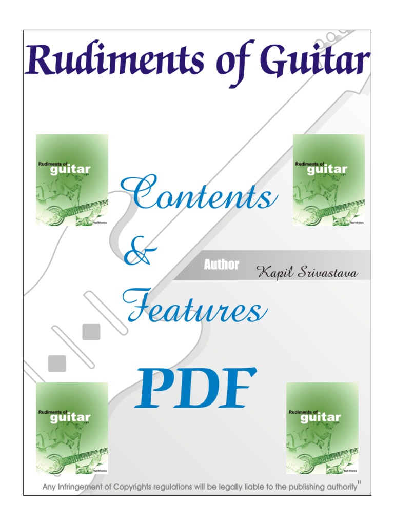 Rudiments of Guitar Book INDEX | PDF | Guitars | Scale (Music)