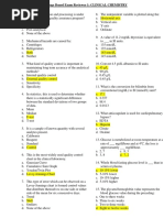 CLINICAL CHEMISTRY Medical Technology Board Exam Reviewer 1 | PDF ...