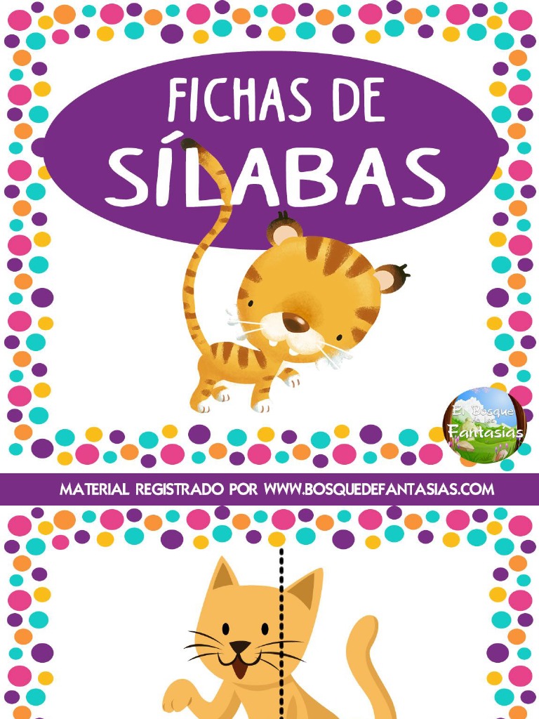Fichas Silabas Animales | PDF