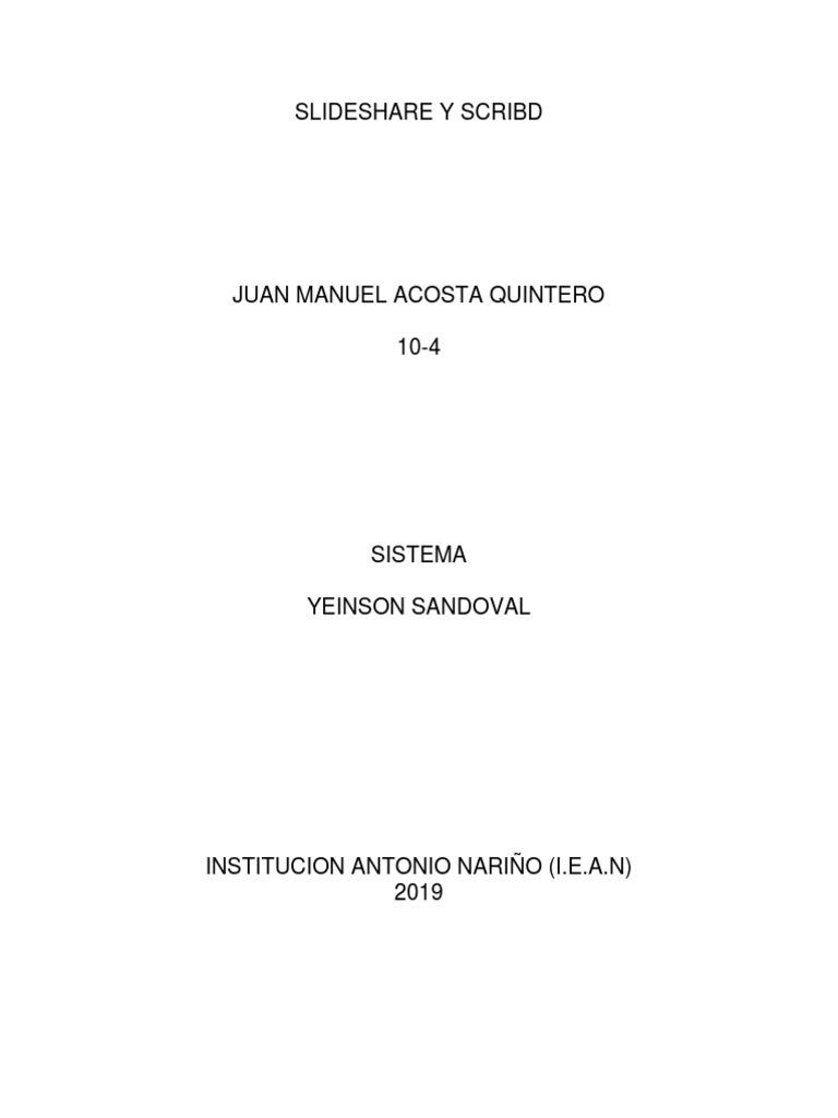 SlideShare y Scribd: Guía Básica | PDF | Scribd | Servicios en línea