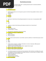 Blood Bank Quiz Questions and Answers | PDF | Blood Type | Blood Donation