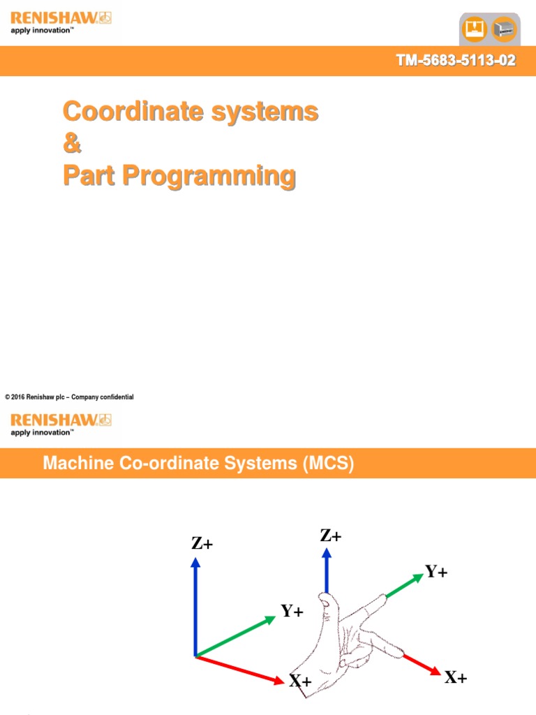 03 - ALL - PCS and Part Programming | PDF | Cartesian Coordinate System ...