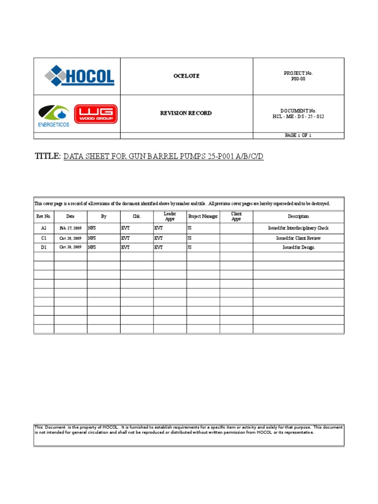 Title:: Data Sheet For Gun Barrel Pumps 25-P001 A/B/C/D | PDF | Pump ...