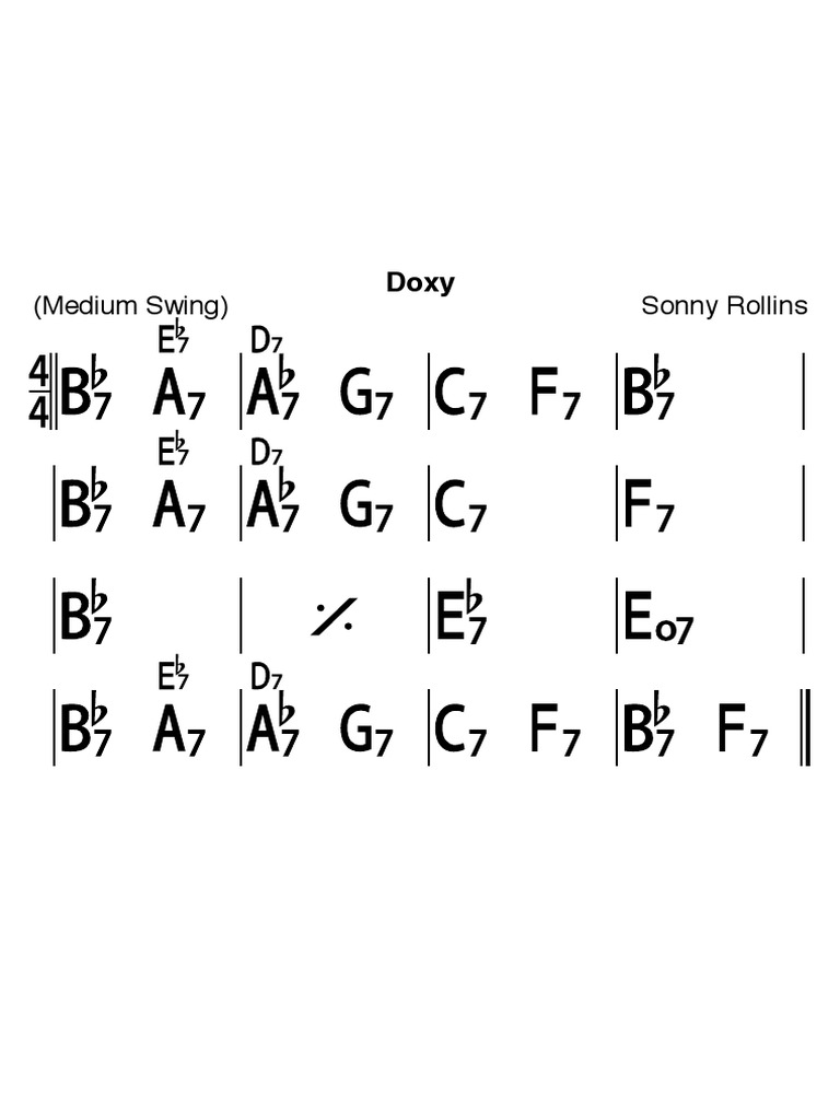 Doxy PDF | PDF | Jazz | African American Music