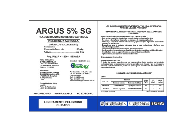 ARGUS 5% SG Etiqueta X 100g | PDF | Bienestar | Medicina