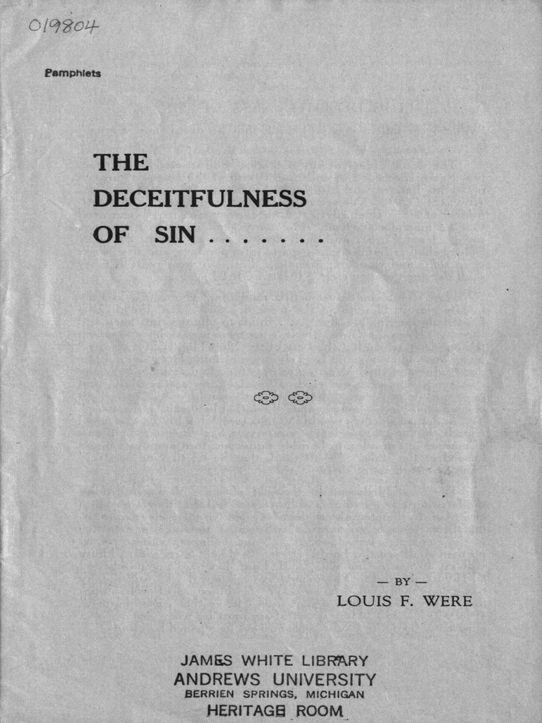 The Deceitfulness of Sin | Satan | Ten Commandments | Free 30-day Trial ...