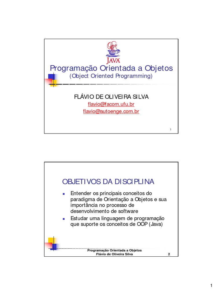 Poo Completo PDF | PDF | Classe (programação de computadores ...