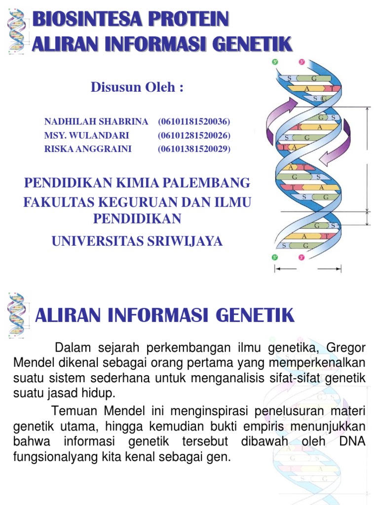 Aliran Informasi Genetik | PDF