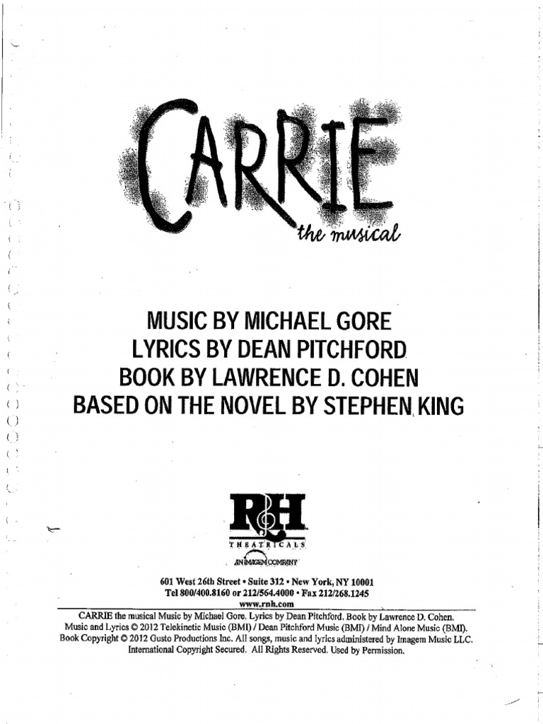 Carrie 2012 Script PDF | PDF