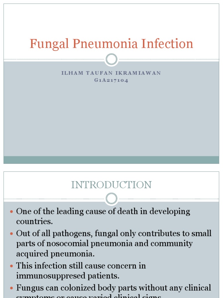 Fungal Pneumonia: Causes and Symptoms | PDF | Pneumonia | Infection