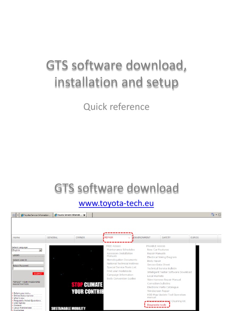 GTS Software Download and Installation IR - en PDF | PDF