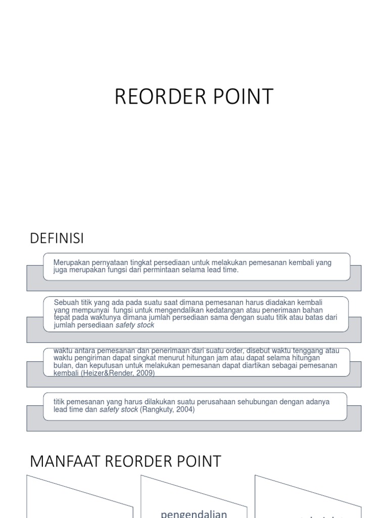 Reorder Point | PDF