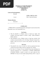 Sample Answer For Civil Case | PDF | Pleading | Lawsuit
