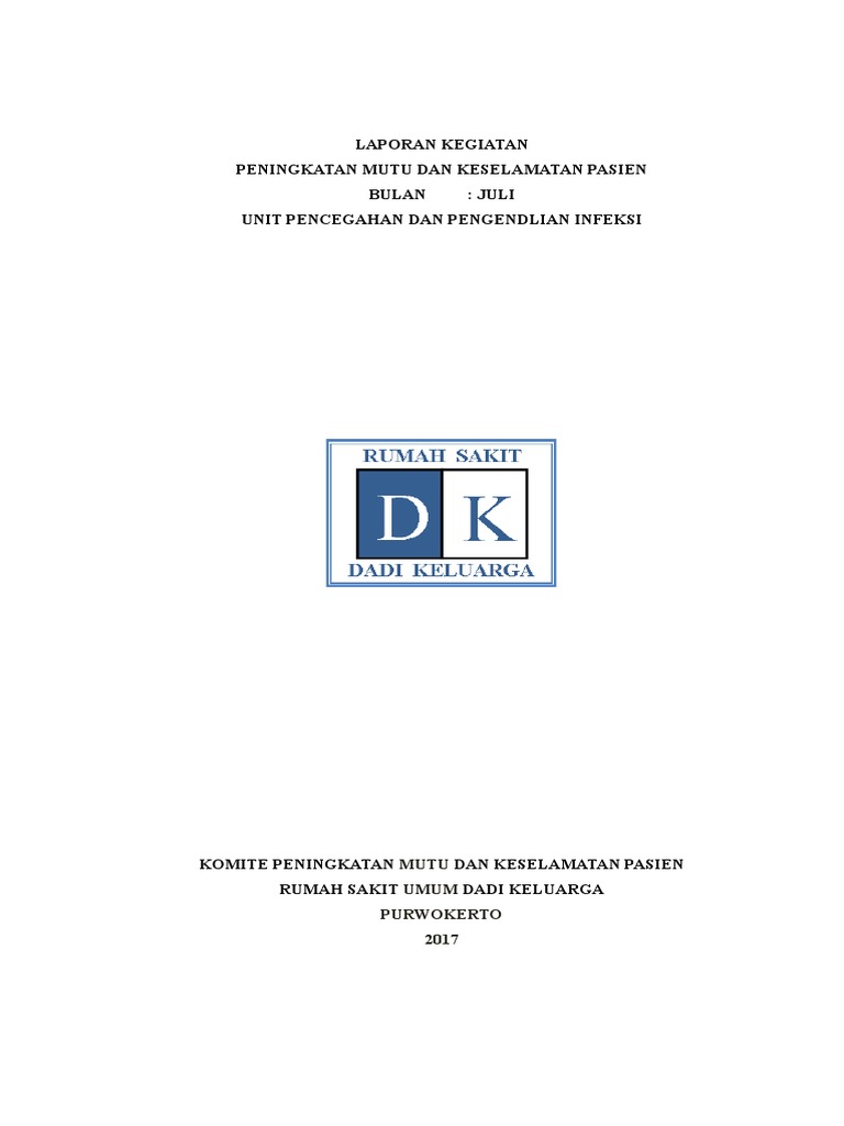 Contoh Laporan Bulanan PMKP Unit Kerja | PDF
