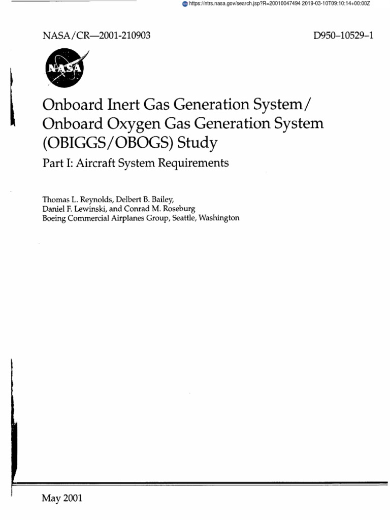 Onboard Inert Gas Generation System/ Onboard Oxygen Gas Generation ...